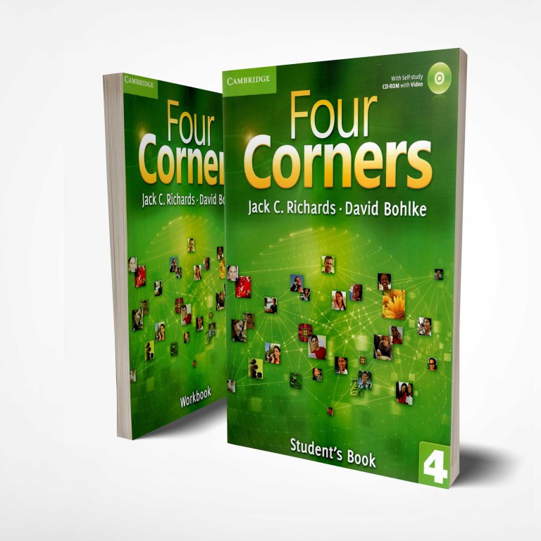 Four corners book 4 workbook front1-768×768 (1) | انکشاف